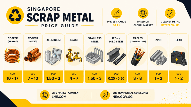 Singapore Scrap Metal Price Guide: Current Rates & Values (2026 ...